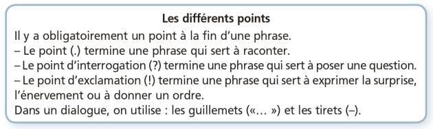 La ponctuation