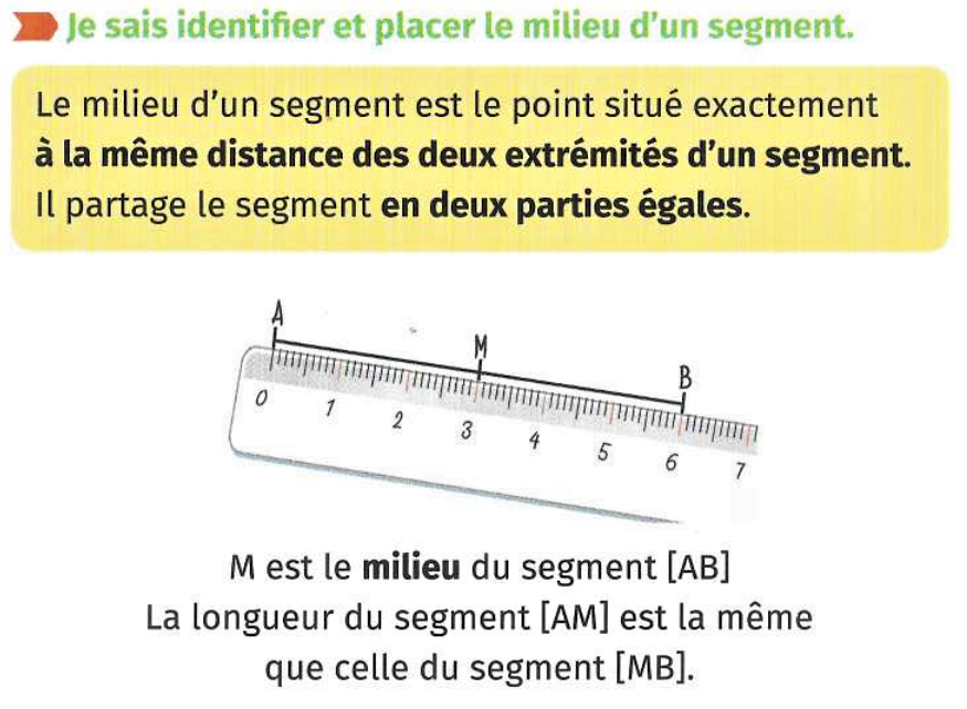 Leçon 6 - Alignement et milieu